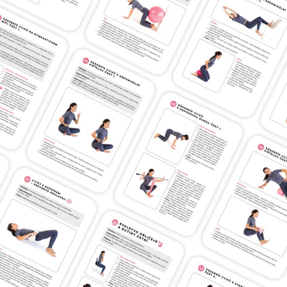 Ćwiczenia dna miednicy | 100 ćwiczeń, 50 kart, program domowy dla kobiet